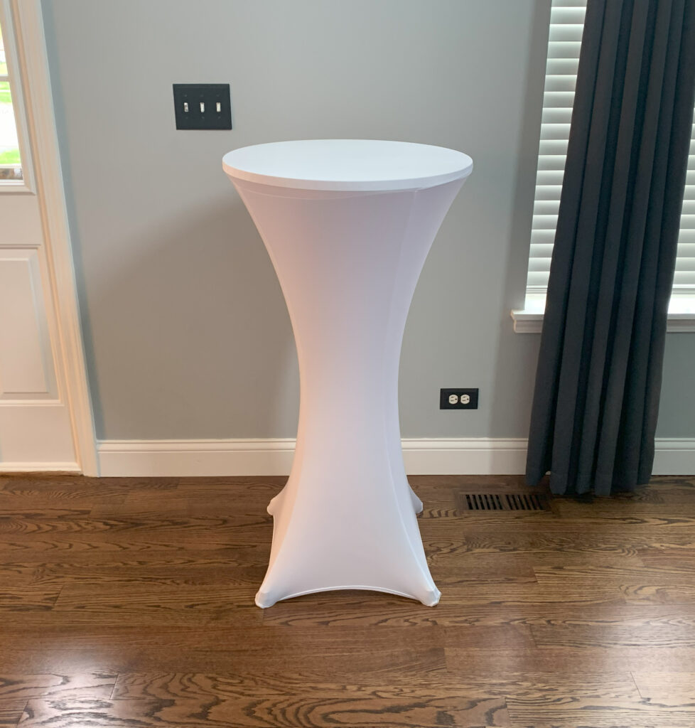 Highboy Cocktail Tables for Rent - 24" Aluminum Cocktail Tables