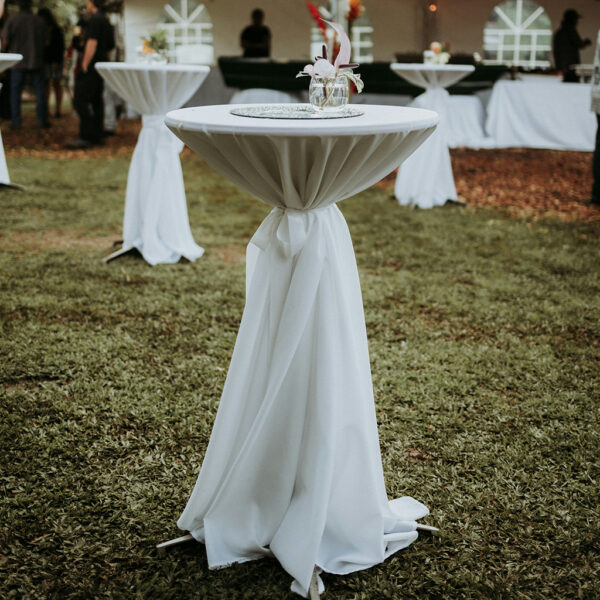 36" Cocktail tables for rent - wood cocktail tables